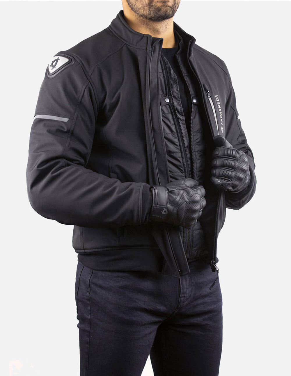 Urban motorcycle jacket with Kevlar | Kuiper Jacket | Andromeda Moto